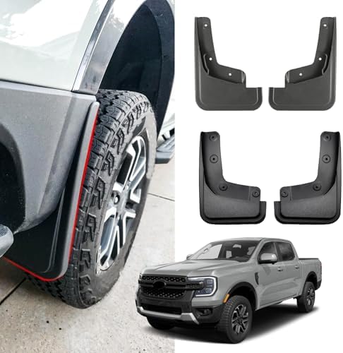 Amazon.com: Mud Flaps Splash Guards for Ford Ranger 2024 2025 Mud ...