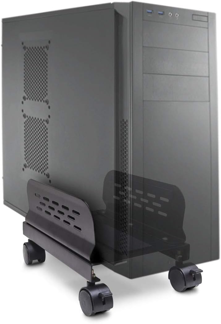 Hmseng Support de tour d'ordinateur réglable avec 4 roulettes ...