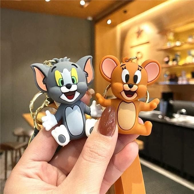 Iconic Keychains Pack of 2 - Cute Tom and Jerry Keychains and Bag ...