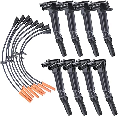 Amazon.com: MAS Set of 8 Ignition Coils Pack & Wires Set Compatible ...