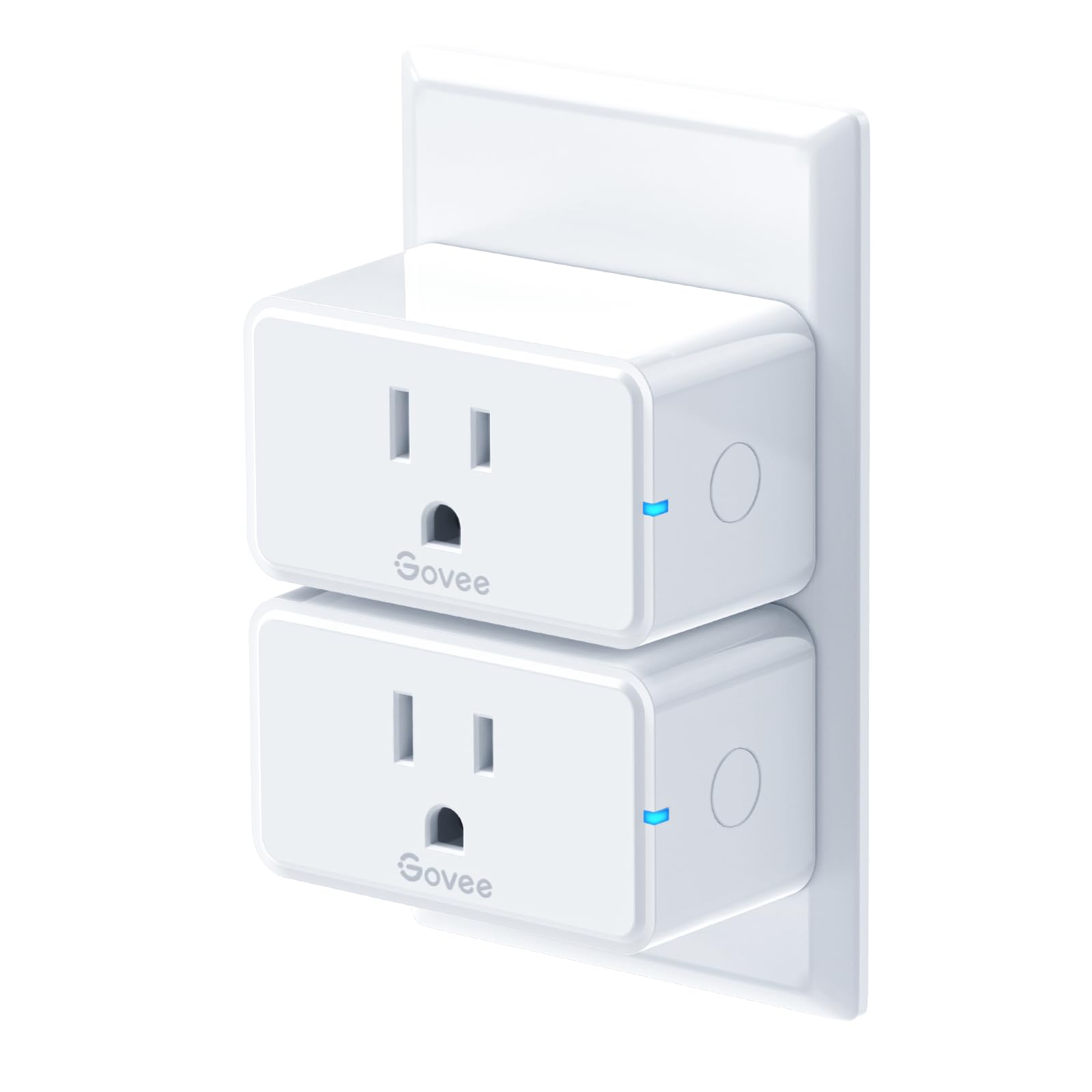 Snapklik.com : Govee Smart Plug 15A, WiFi Bluetooth Outlets 2 Pack Work