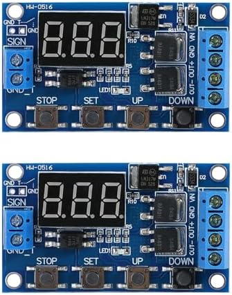 Amazon.com: [2 Pack] DC 6-30V Timer Relay Programmable Delay Relay ...