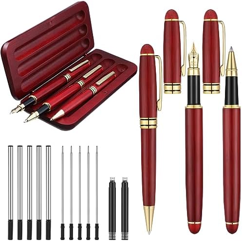 Amazon.com : Eaasty 16 Pcs Wooden Pens Gift Set Including Fancy ...