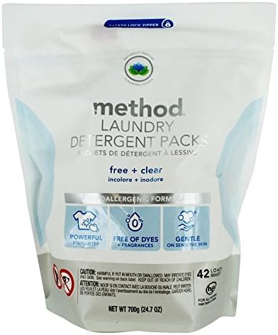 Amazon.com: Method Laundry Detergent Packs; Fragrance Free + Clear ...