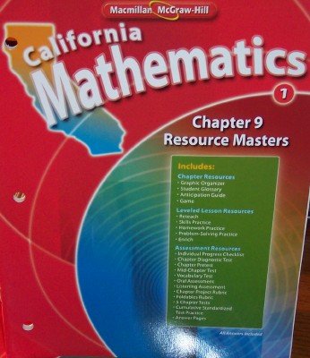 Chapter 9 Resource Masters Grade 1 (California Mathematics, Math ...