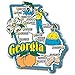 Amazon.com: Georgia Jumbo State Magnet by Classic Magnets, 3.2" x 3.7 ...