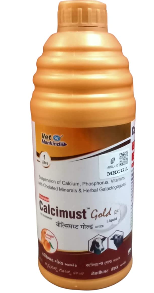 Buy Mankind Calcimust Gold (1Ltr) Suspension of Calcium,Phosphorus ...