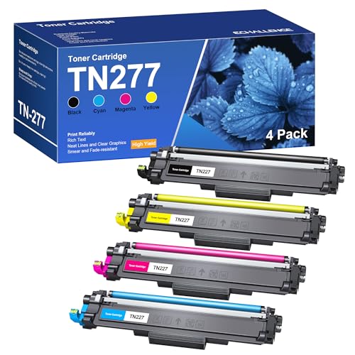 TN227 TN-227 4 Pack High Yield Compatible Toner Cartridge Replacement ...