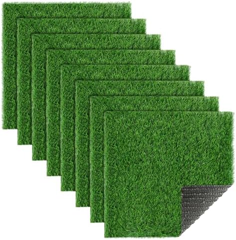 Amazon.com: XLX TURF Square Artificial Grass Table Placemats Set of 8 ...