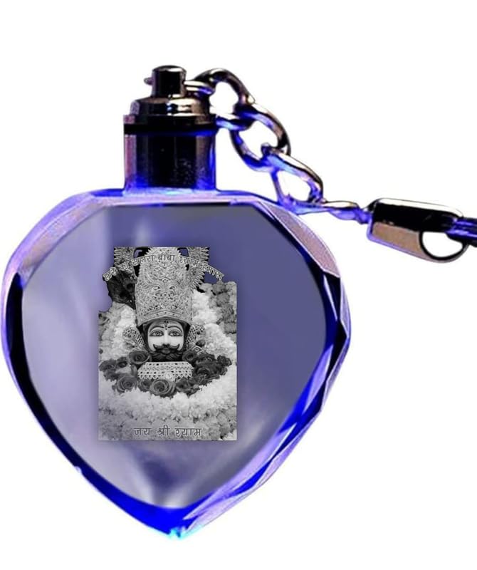 god & god's Crystal Photo (Khatu shyam) Keychain With Led Light ...