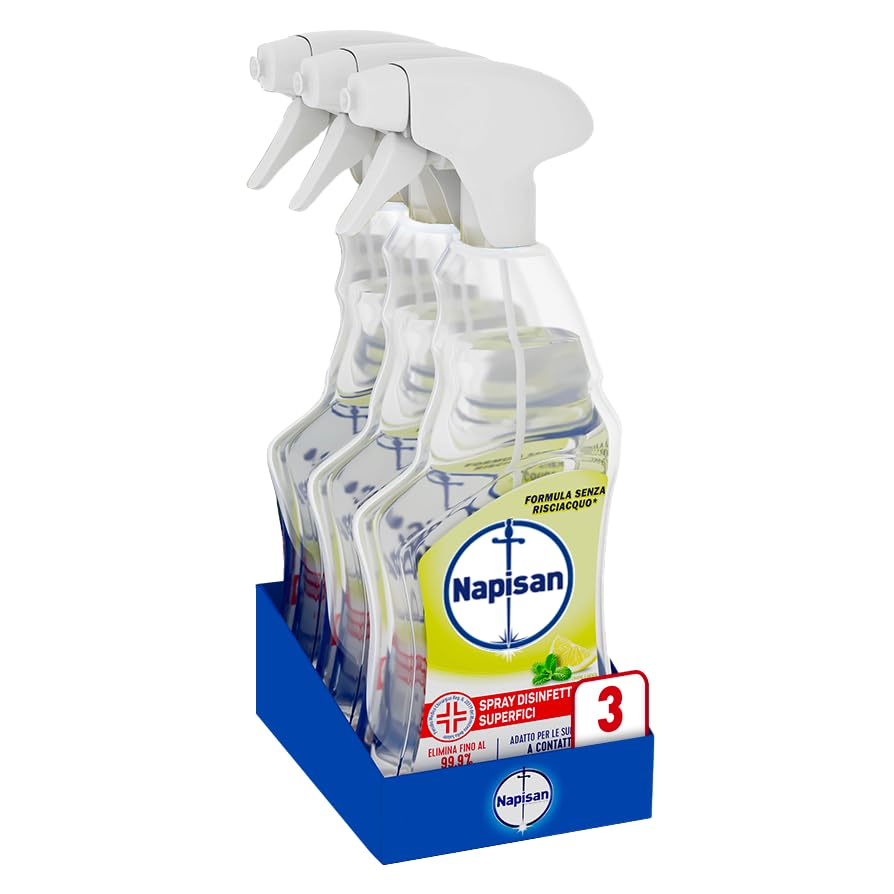 Napisan Spray Disinfettante Limone 740ml x3 : Amazon.it: Salute e cura ...
