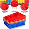 Amazon.com | Hoolerry 50 Pcs Block Building Party Favor 5 lb Paper Food ...