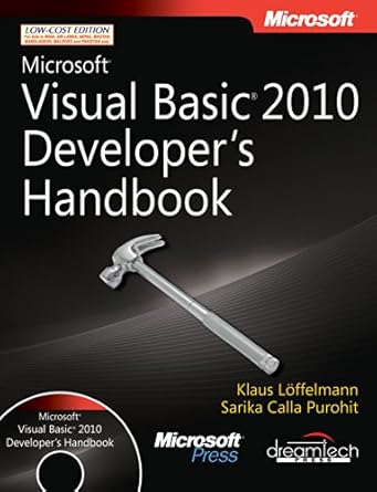 Buy Microsoft Visual Basic 2010 Developer's Handbook Book Online at Low Prices in India ...