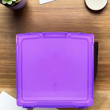Amazon.com: Simply Tidy 12" x 12" Purple Scrapbook Paper Case Durable ...