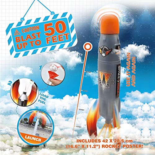VAESCOL Rocket Science Kit for Kids, Water Rocket Launcher Kit STEM ...