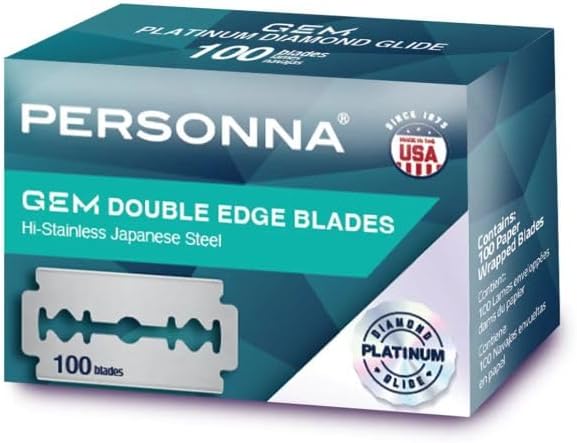 Amazon.com: Personna Platinum GEM Double Edge Blade. Surgical Japanese ...
