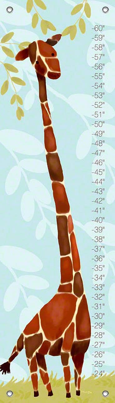 Amazon.com: Oopsy daisy, Fine Art for Kids Gillespie Giraffe Growth ...