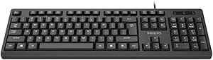Philips USB Keyboard for Home or Office — Full-Sized Wired Computer ...