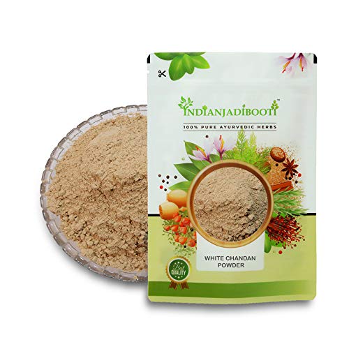 IndianJadiBooti Safed Chandan Powder - White Sandalwood Powder [With ...