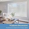 FEOMOS Frosted Lattice Window Film, Window Privacy Film, Decorative ...