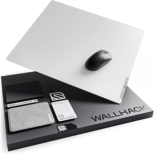 Wallhack 4.0 Glass Gaming Mousepad - Professional Esport Mouse Mat with ...