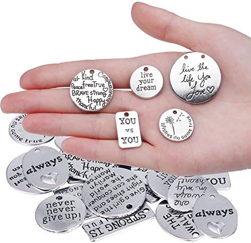 259 Pieces Inspirational Motivational Keychains Charms Bulk Keychains ...