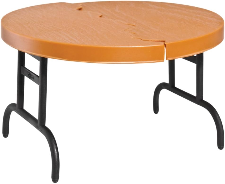 Amazon.com: Wood Color Break Away Round Table for Wrestling Action ...