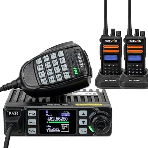 Amazon.com: Retevis RA87 GMRS Mobile Radio, 40W Mobile GMRS Repeater ...