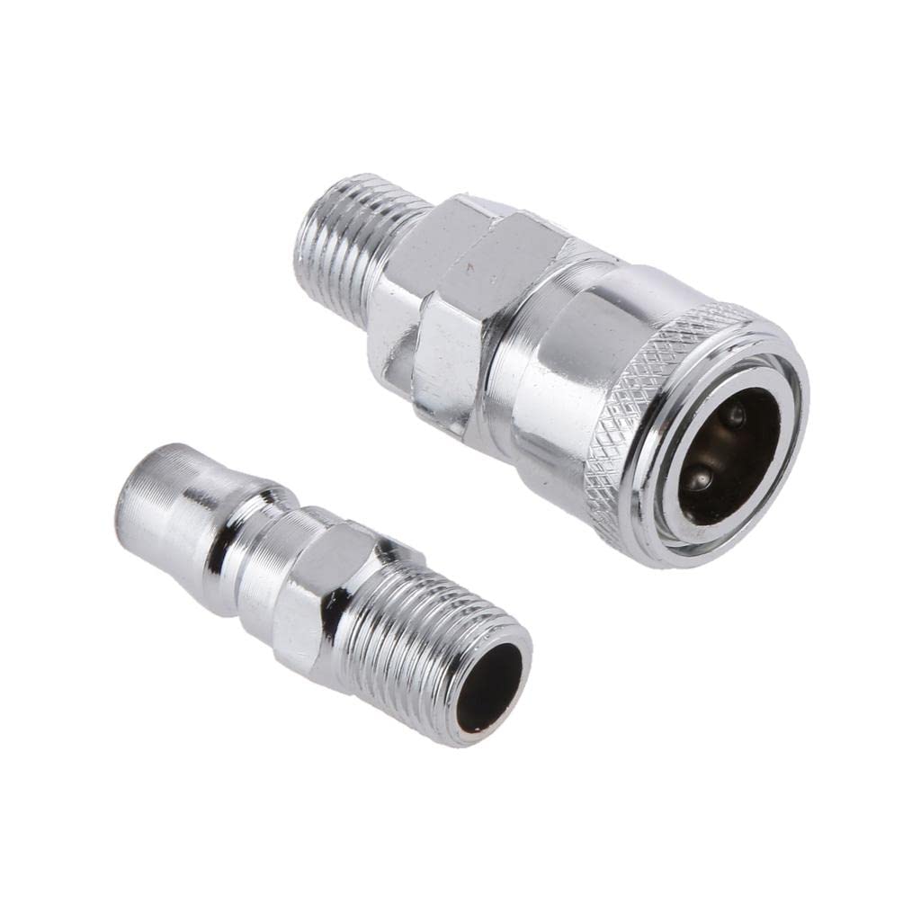 Tiuimk 2PCS 8mm Pneumatic Quick Connectors External Thread SM20+PM20 ...