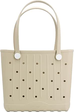 Amazon.com | CXY Rubber Beach Bag Waterproof Large Rubber Tote Bag for ...