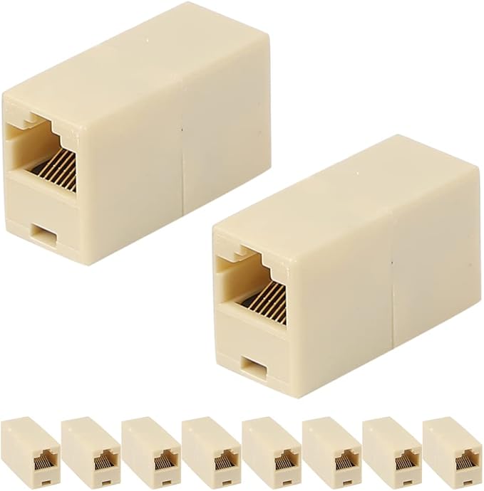 Amazon.co.jp: TKY LANケーブル 中継コネクタ RJ45 コネクタ 接続 延長 中継 配線 端子 50個入 アダプタ : DIY・工具・ガーデン