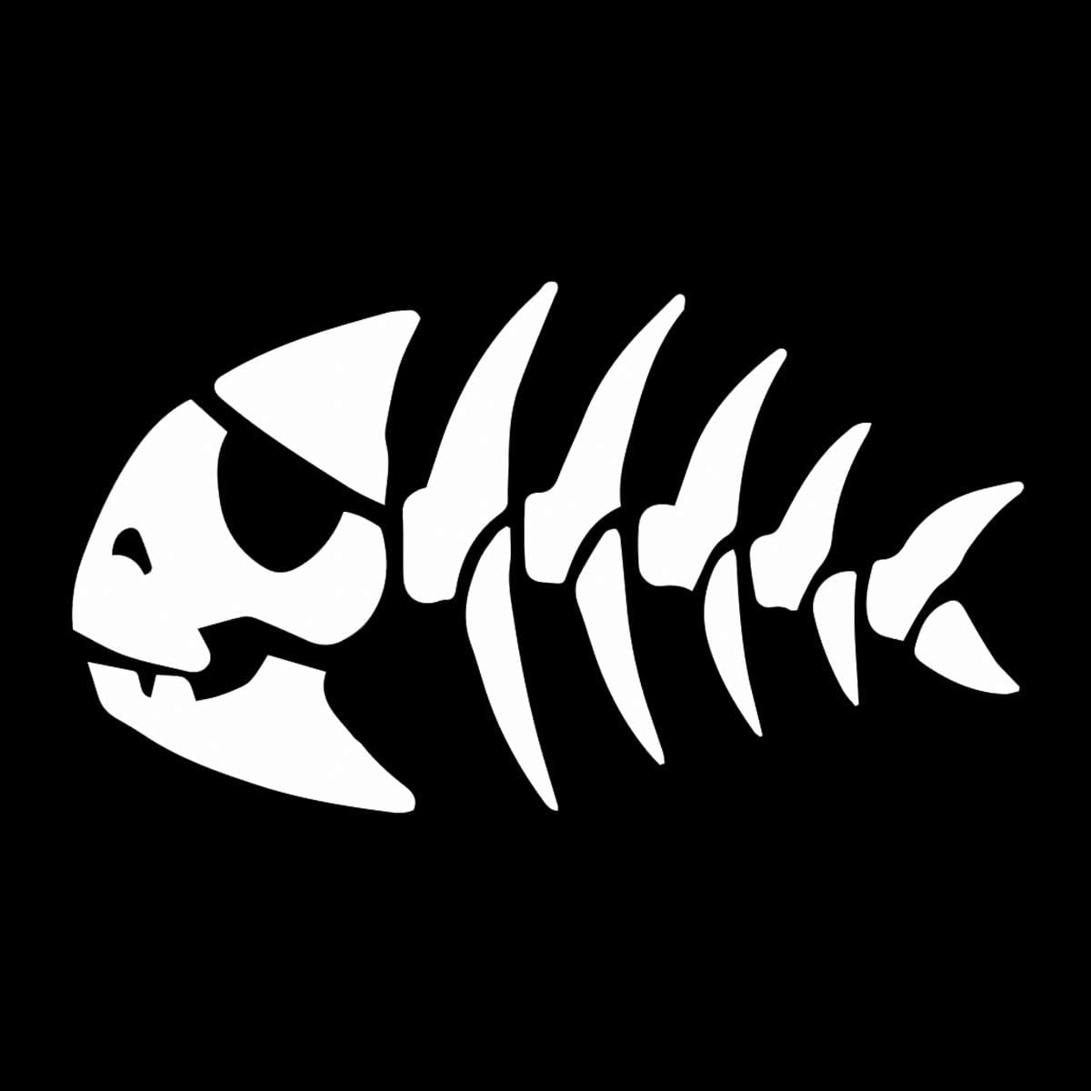 Amazon.com: EvolveFISH FSM Jolly Pirate Fish Weatherproof Vinyl Decal ...
