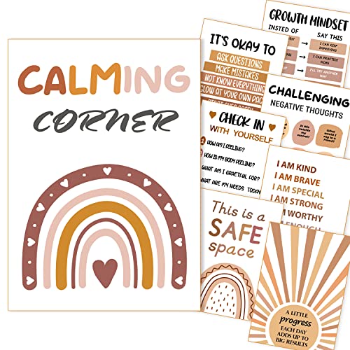 8 Boho Classroom Decor Posters - Boho Calming Corner Classroom - Want ...