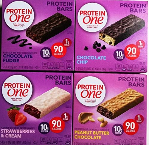 Amazon.com : Protein One 90 Calorie Protein Bars, Chocolate Chip, Keto ...