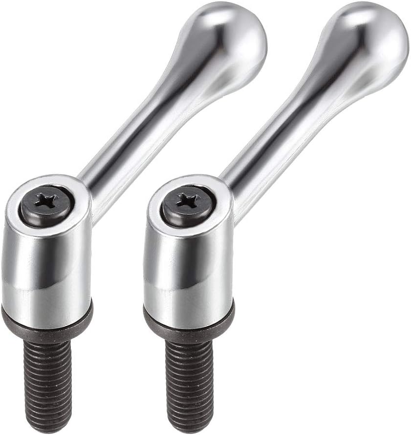 uxcell M10 Handle Adjustable Clamping Lever Thread Push Button Ratchet ...