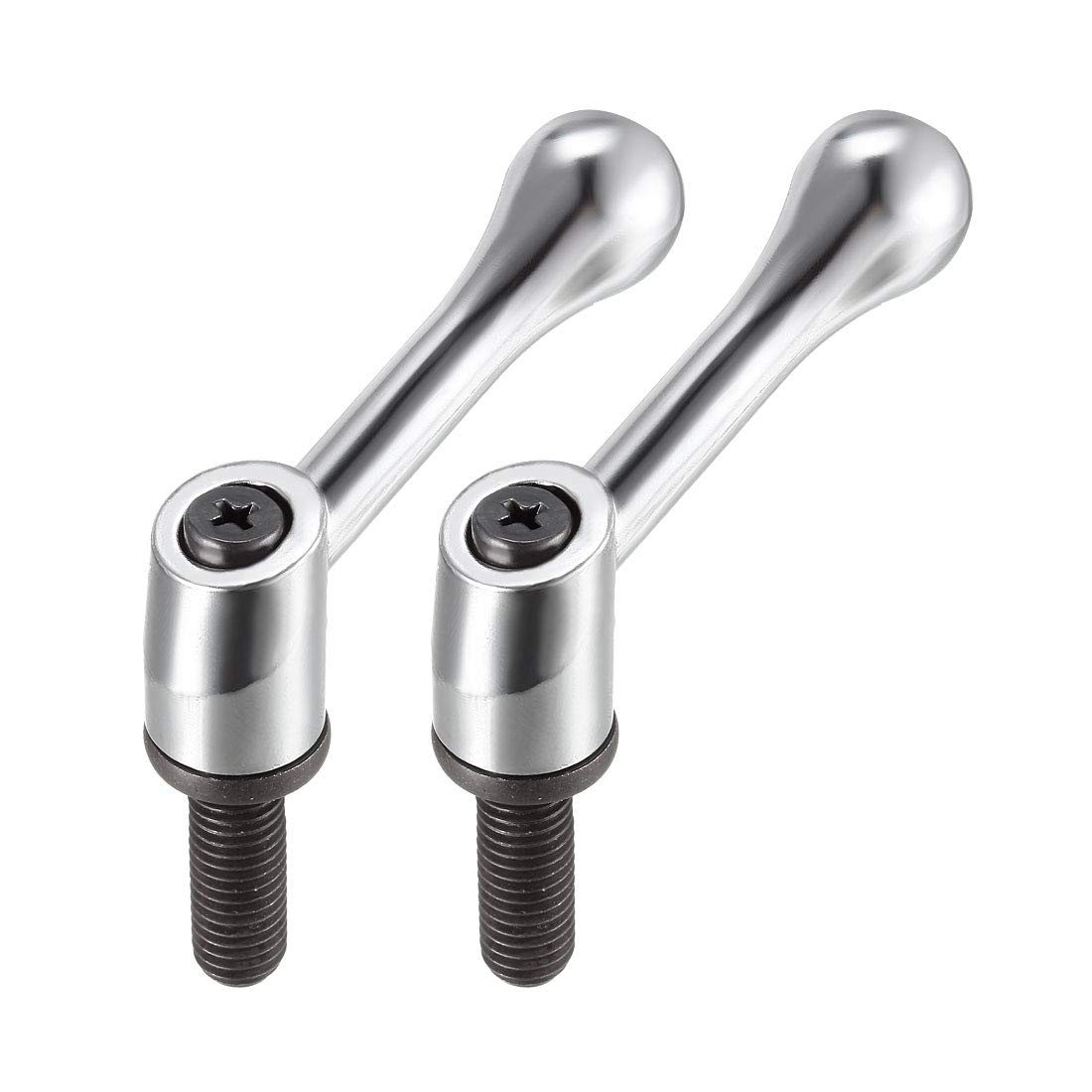 uxcell M10 x 29mm Handle Adjustable Clamping Lever Thread Push Button ...