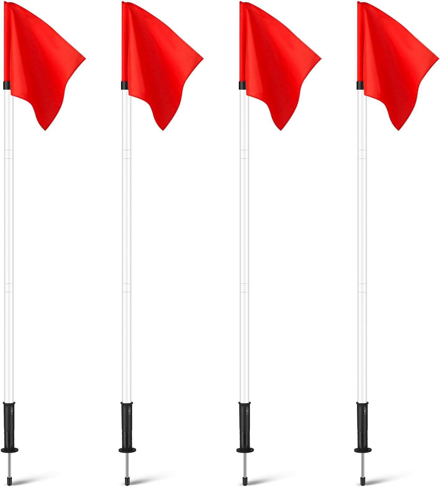 Amazon.com : Soccer Corner Flags with Bag, 4-Piece Set for Soccer Field ...