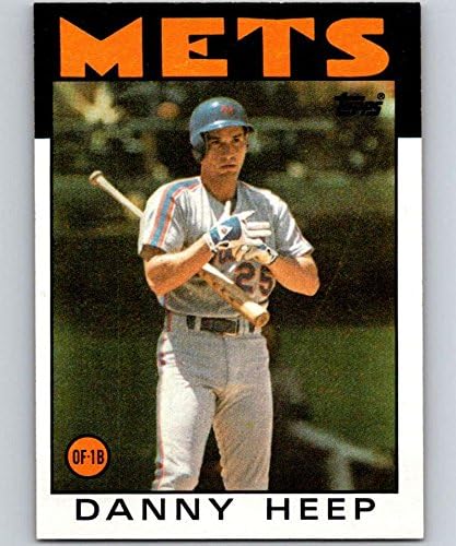 Amazon.com: 1986 Topps Baseball #619 Danny Heep New York Mets Official ...
