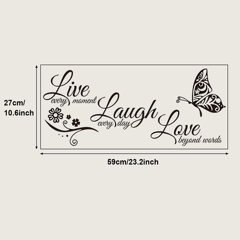 Inspirational Black Wall Stickers for Living Room Positive Wall Art ...