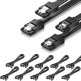 Amazon.com: CORN SATA Cable III 10 Pack 6Gbps Straight HDD SDD Data ...