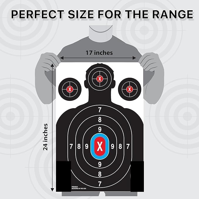 Heavy Duty Shooting Targets Paper Targets for Shooting Range – Indoors ...