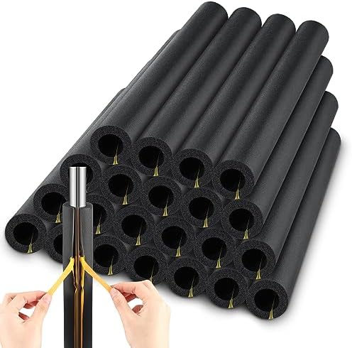 24 Pcs Pipe Insulation Foam Tube for 3/4 Inch Water Pipe, Pre Slit Self ...