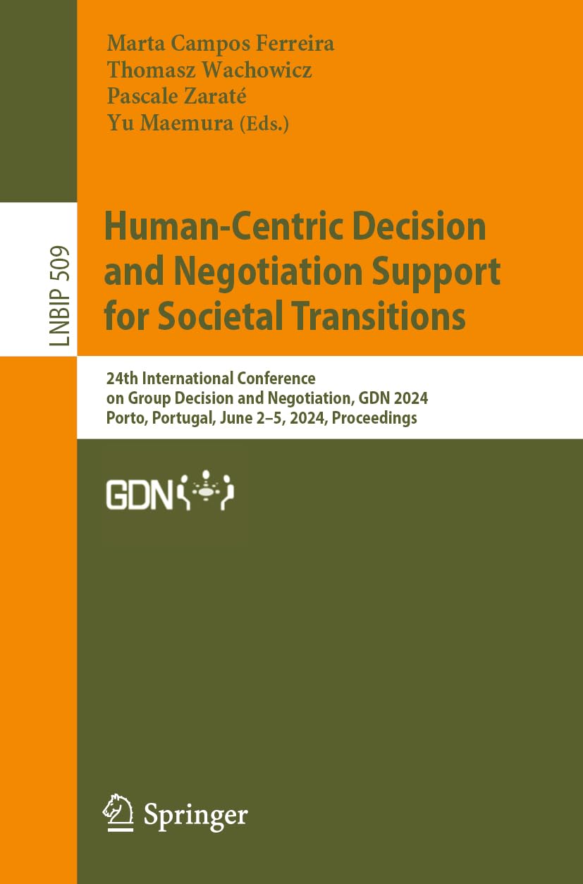 Buy Human-Centric Decision and Negotiation Support for Societal ...