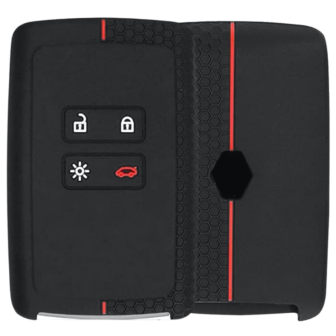 Keycept™ Silicone Key Cover for Kiger, Triber Smart Key (Black ...