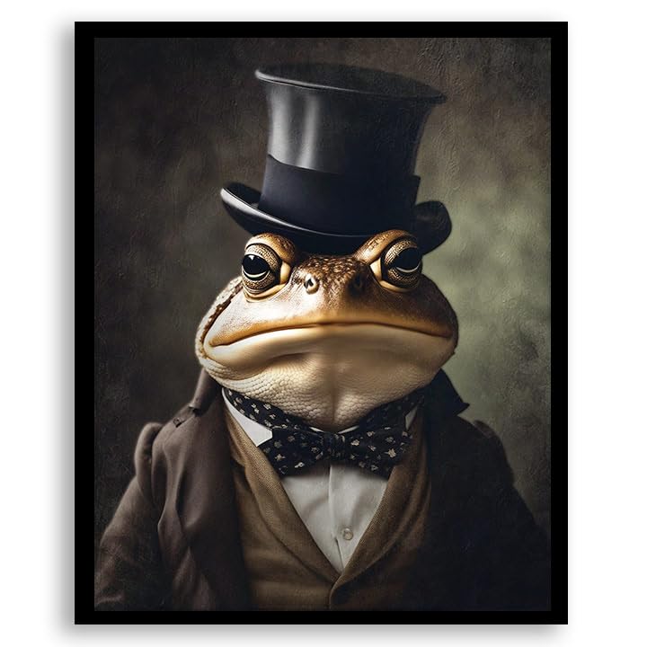 Amazon.com: Toad Victorian Portrait Art - Printed Poster or Canvas Wrap ...