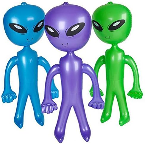 Amazon.com: Set Of 3 2' Assorted Colors Inflatable Martian Alien Prop ...