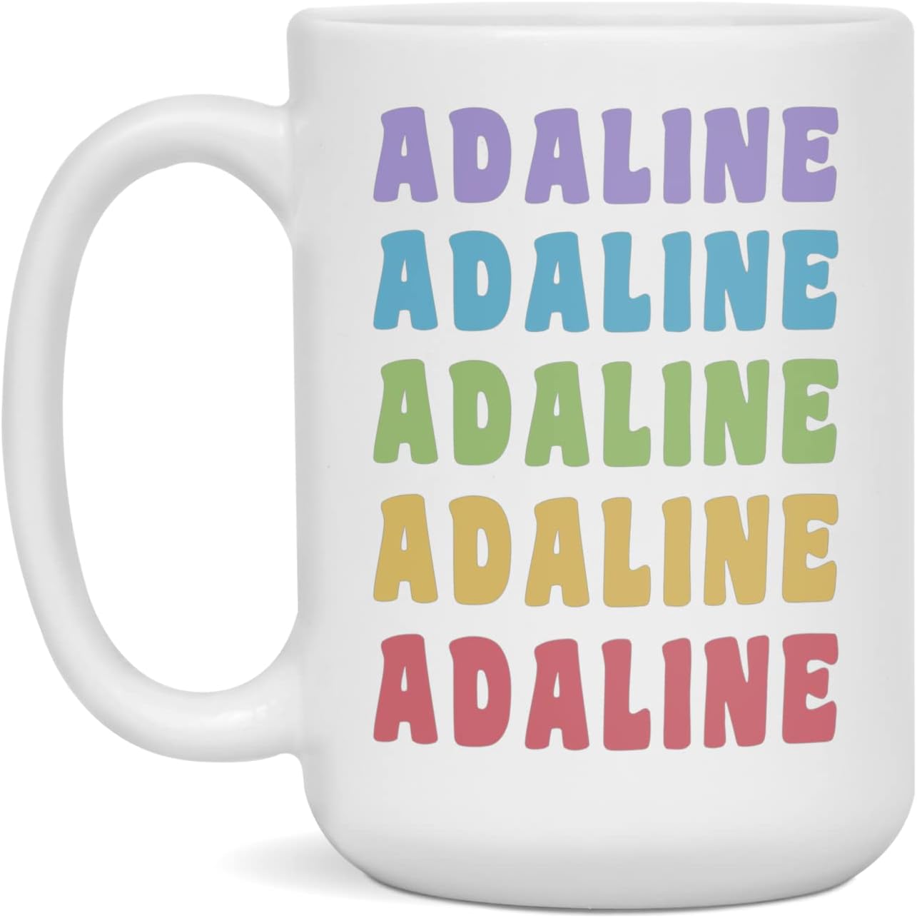Amazon.com: Adaline - Coffee Mug with Name, Personalized Ceramic Cup ...