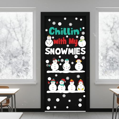 Amazon.com: Honoson 50 Pcs Chillin' with My Snowmies Classroom Door ...
