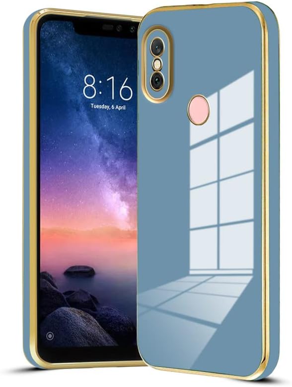 Mr. Case Silicone Basic Case for Redmi Note 6 Pro | (Glossy Backside ...