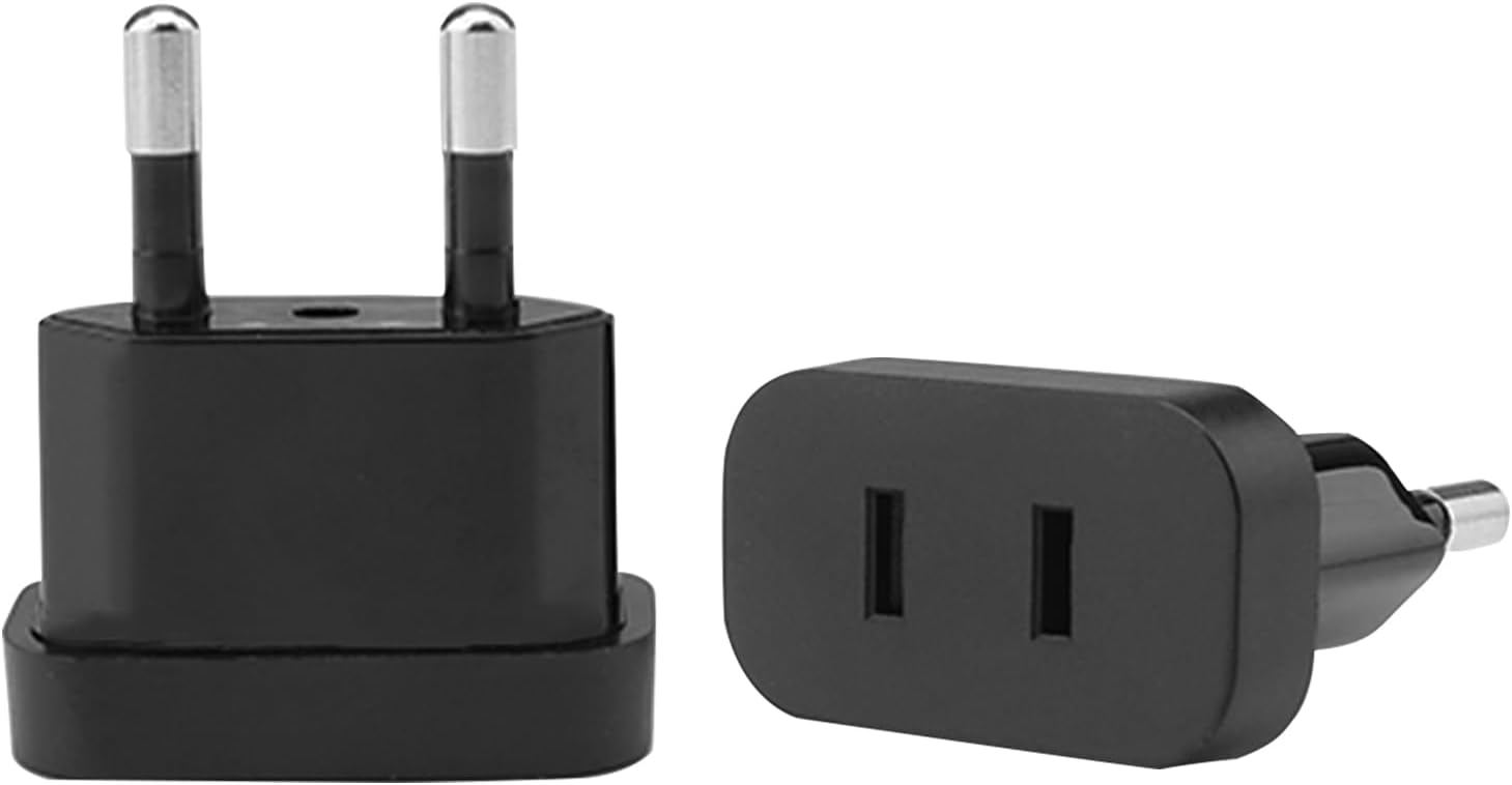 ChannelExpert 2X U.S. to EU Travel Adapter Plug AC Adapter USA Europe ...